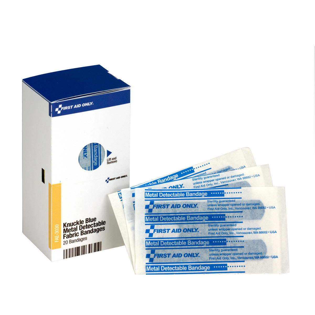 Knuckle Blue Metal Detectable Fabric Bandages – FC Safety